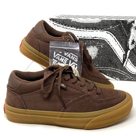 Vans | Shoes | Vans Rowan Potting Soil Gum Skate Shoes Low Brown Suede Casual Women Vna5jic3pa ...